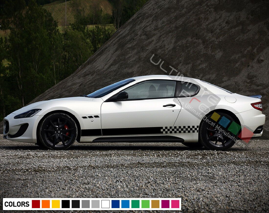 2x Sticker Decal Kit for Maserati Granturismo Light Mirror Cover Handl ...