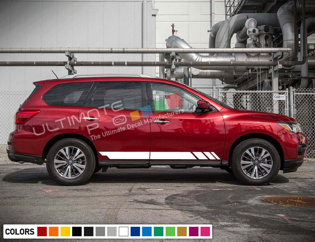 2x Sticker Decal Stripe Kit for Nissan Pathfinder Xenon Front Lip Wing ...