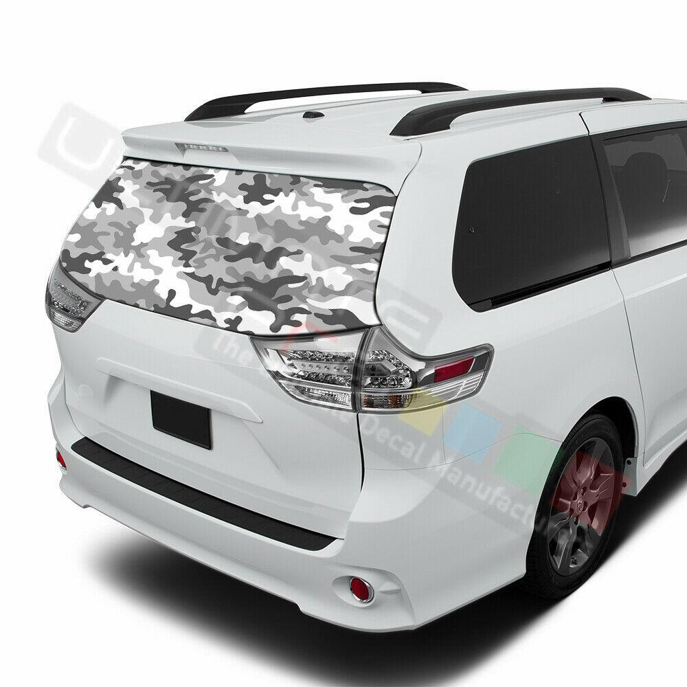 Camo Hunting Decals Window See Thru Stickers Perforated for Toyota Sie ...