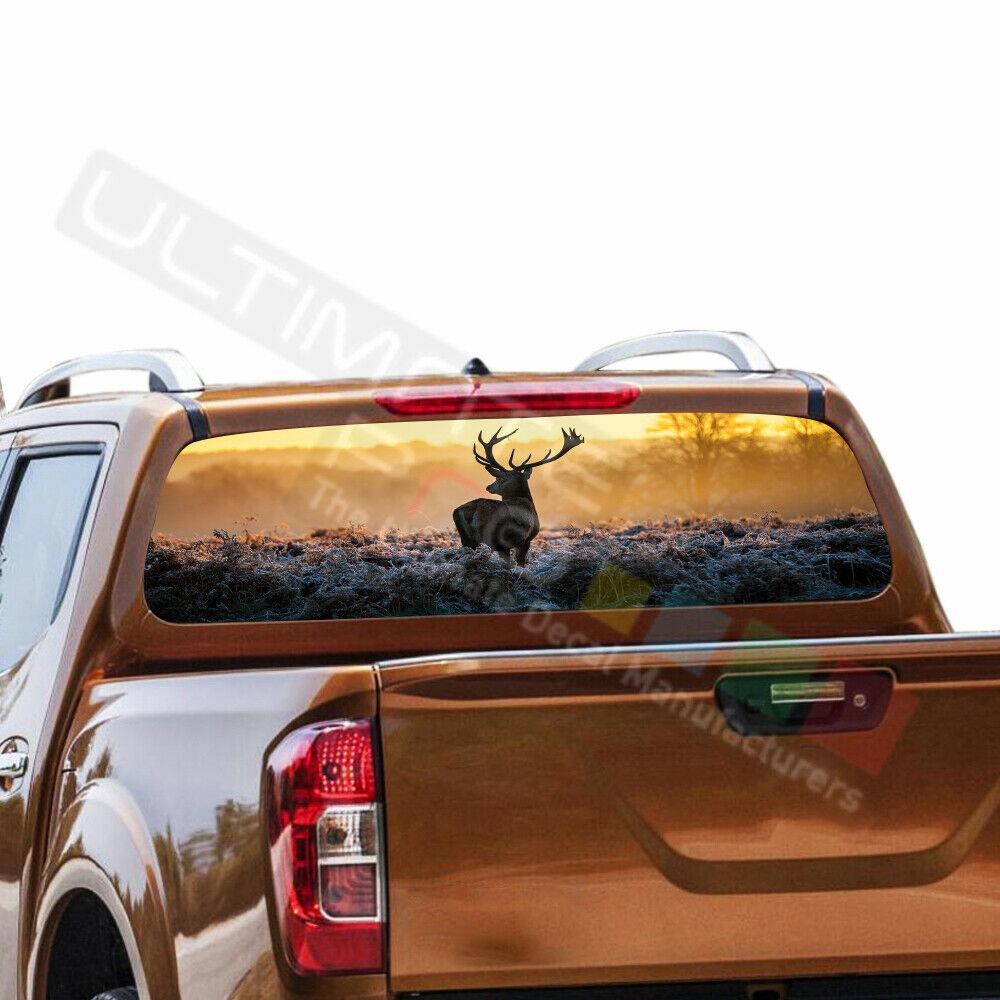 Camo Hunting Designs Window See Thru Stickers Perforated for Nissan Na ...
