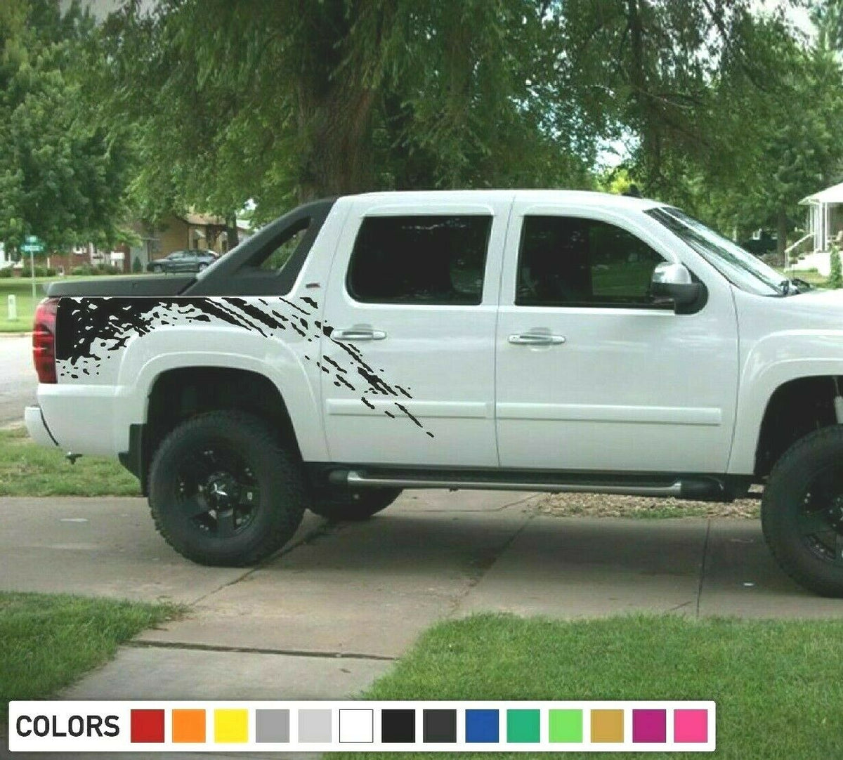 Decal cover side Graphic Sticker bed wrap for Chevrolet Avalanche bed ...