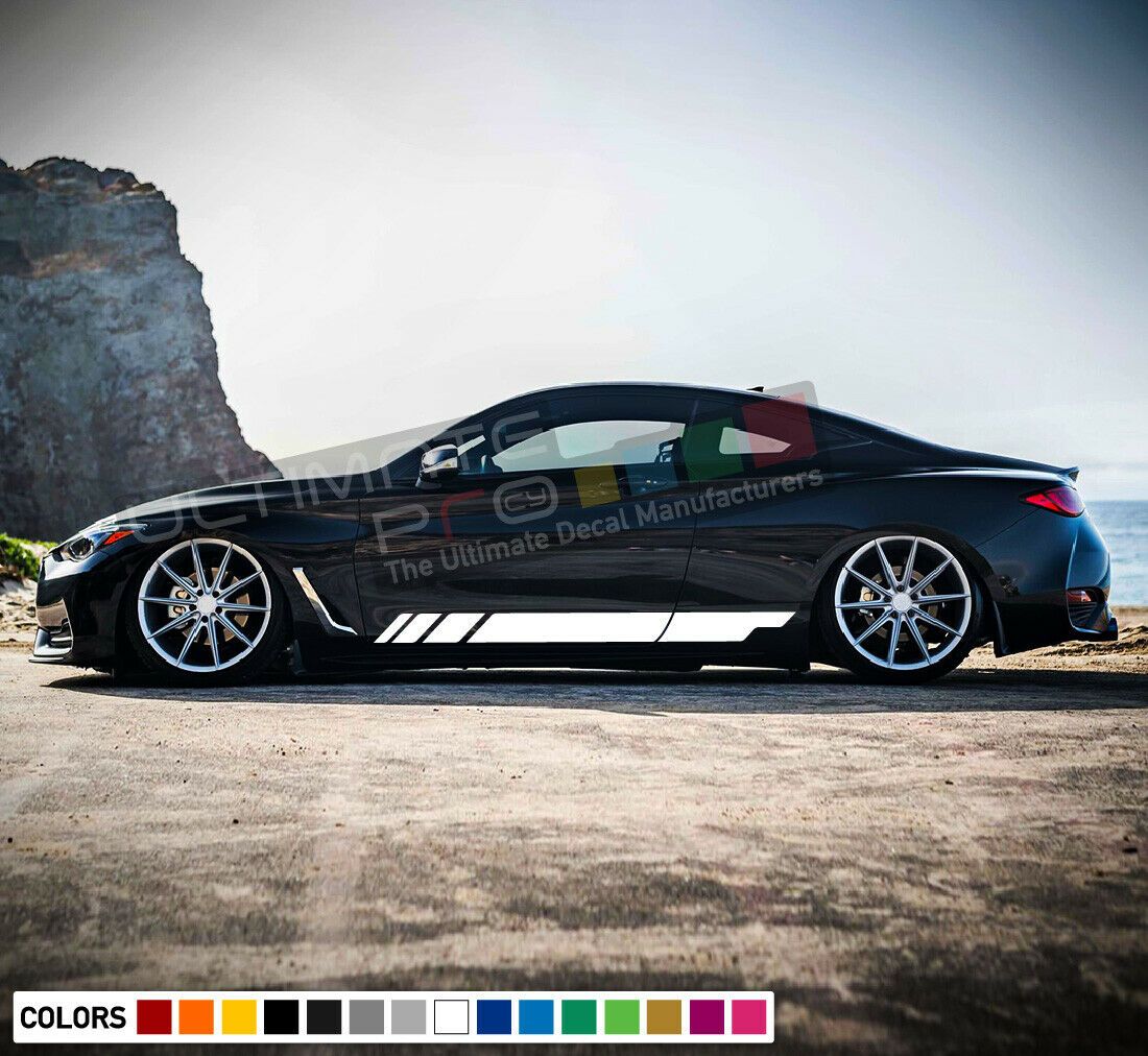 Decal Sticker Graphic Stripe Body Kit For Infinti Q60 Lip Door Trim Vi ...