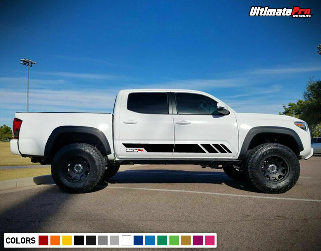 Decal Sticker Stripe Body Kit For TOYOTA TACOMA Hood Trunk Mesh Headli ...