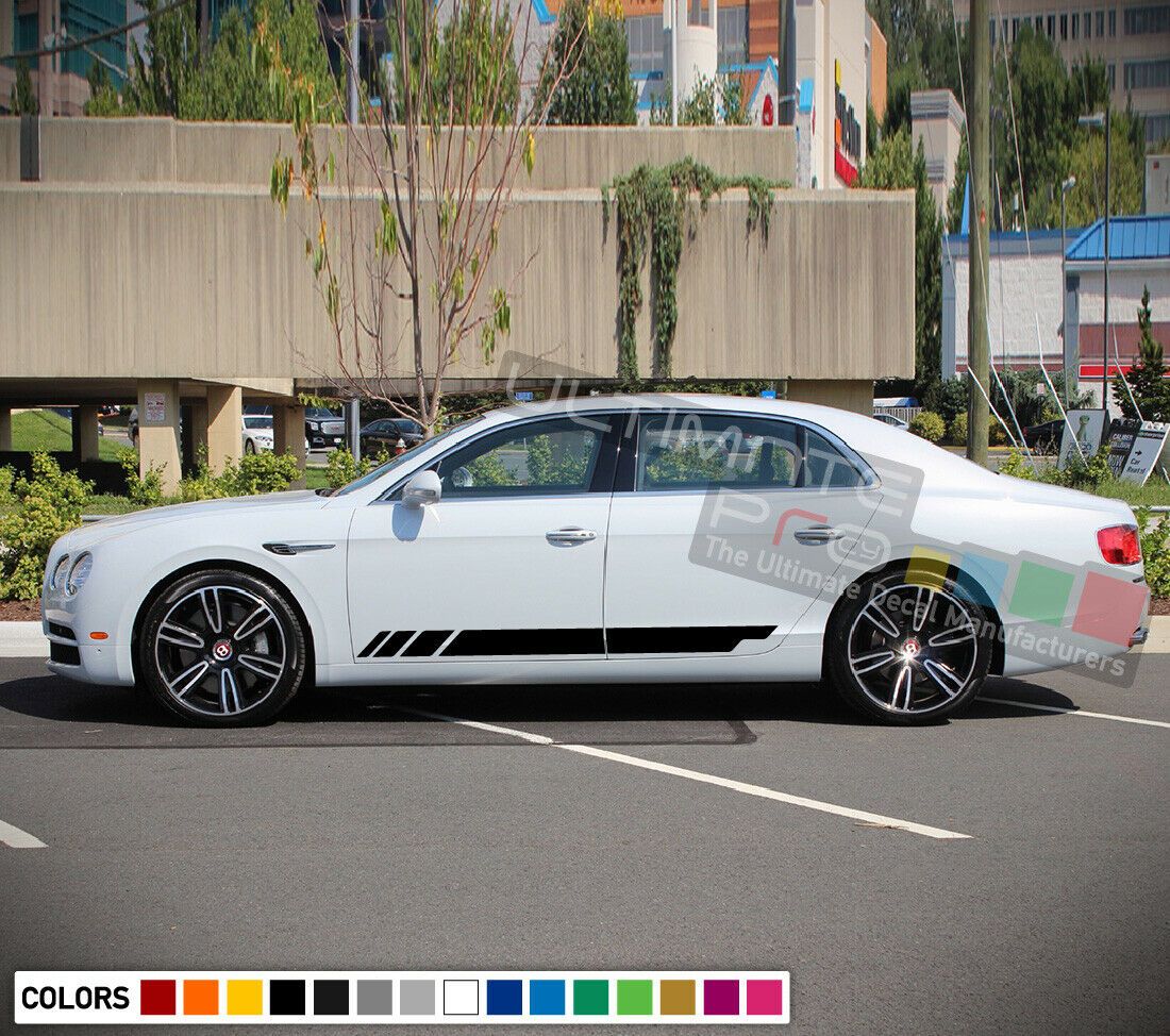 Decal sticker Stripe kit For Bentley Flying Spur Carbon lip trim wing ...