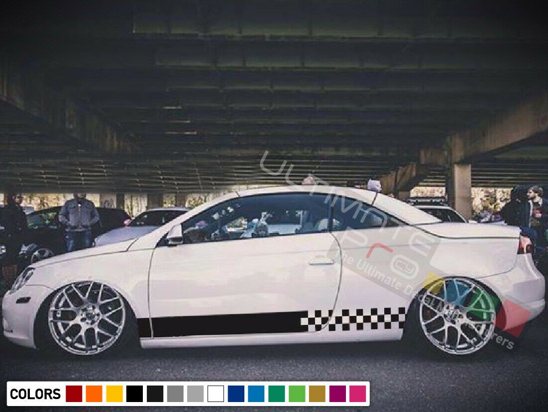 Decal sticker Stripes kit For Volkswagen Eos R line Graphics body lowe ...
