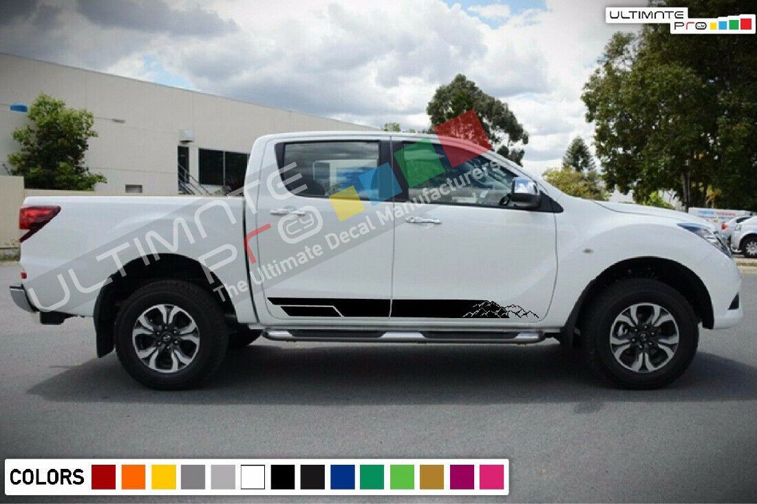 Decal Sticker Vinyl Side Door Stripe Kit for Mazda BT 50 Grille Flare ...