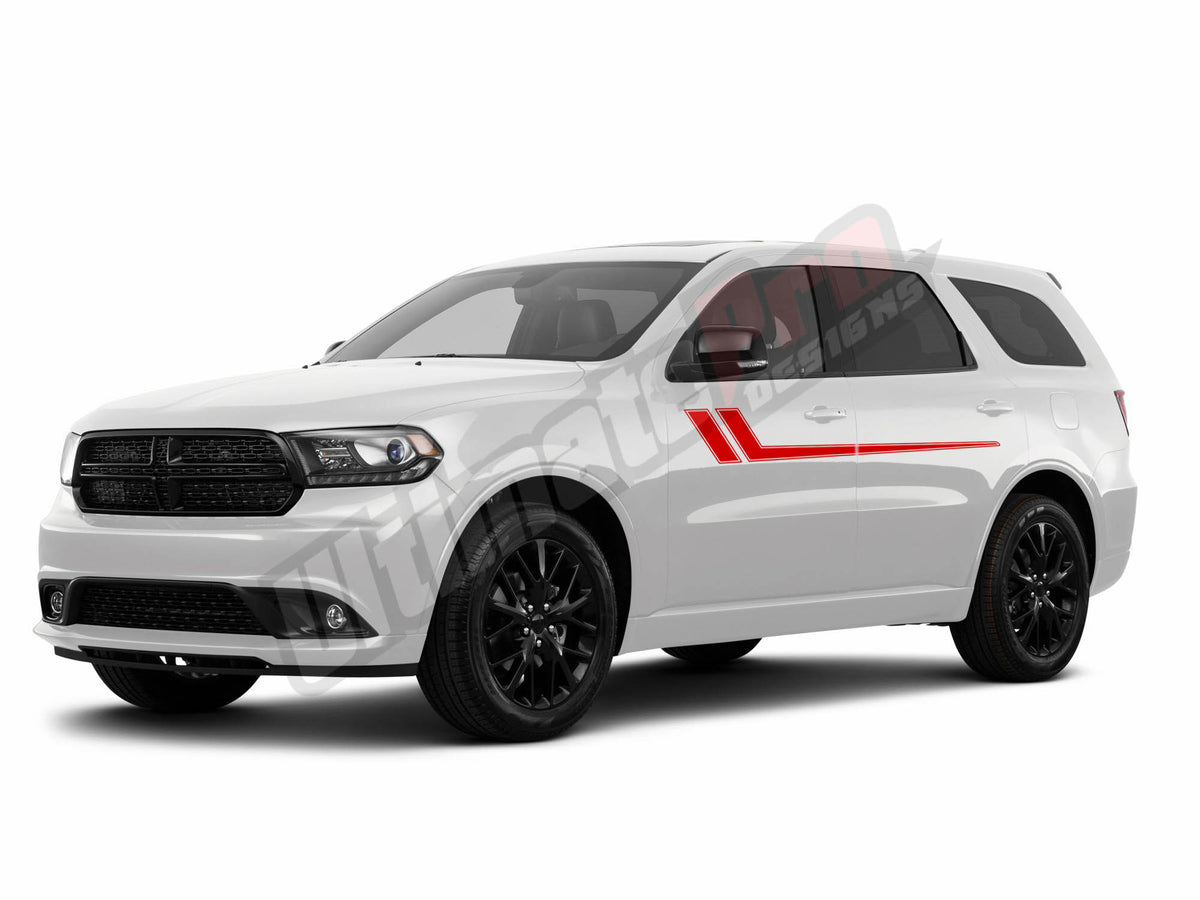 Hokey style Stripes Decal Kit for Dodge Durango rear fender 2007 2011 ...