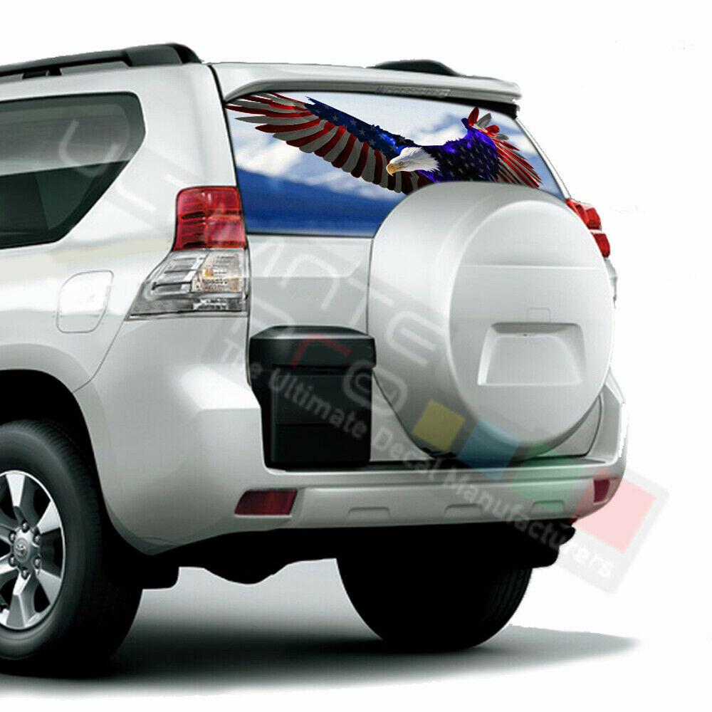 Eagles Decals Window See Thru Stickers Perforated for Toyota Prado 201 ...