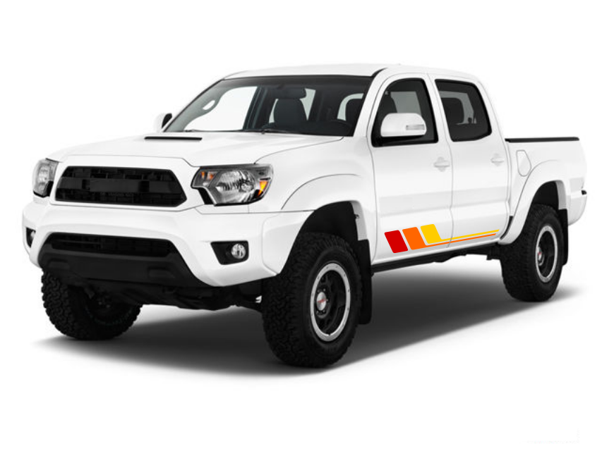 Sticker For Toyota Tacoma Graphic Side Retro Door Stripe Body Kit Raci ...