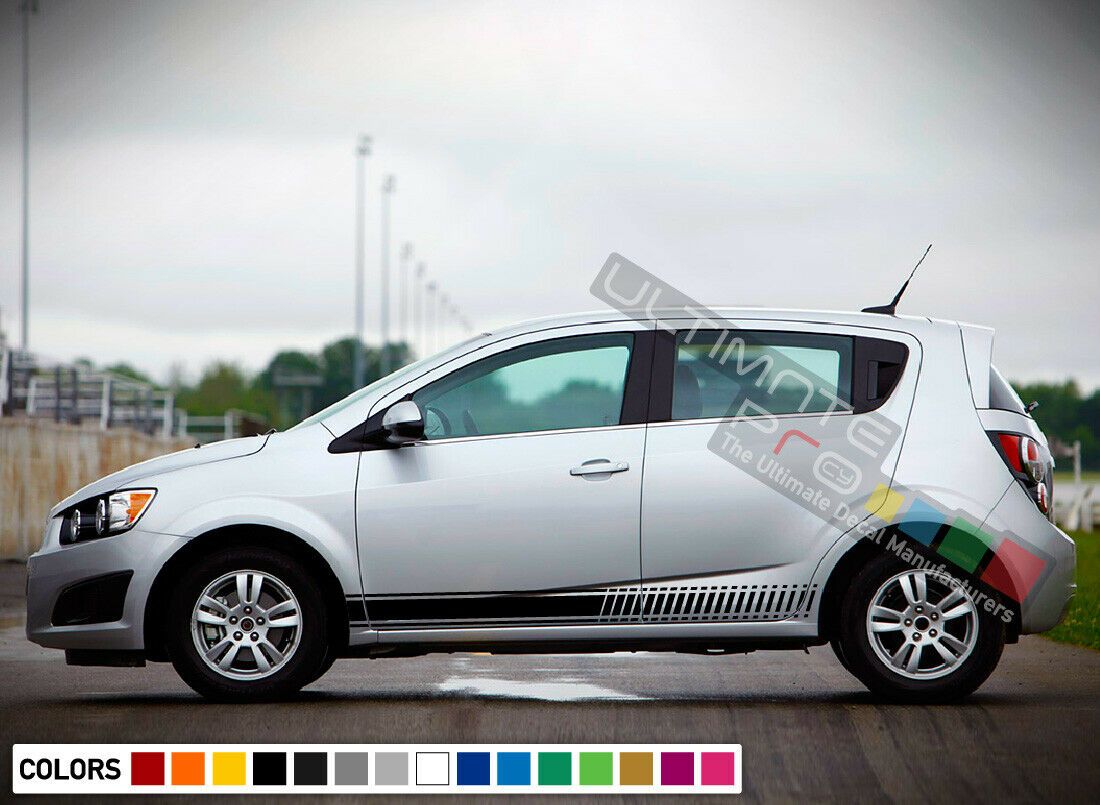 Side Sticker Decal stripe for Chevrolet Sonic 2013 2014 2015 2016 2017 ...