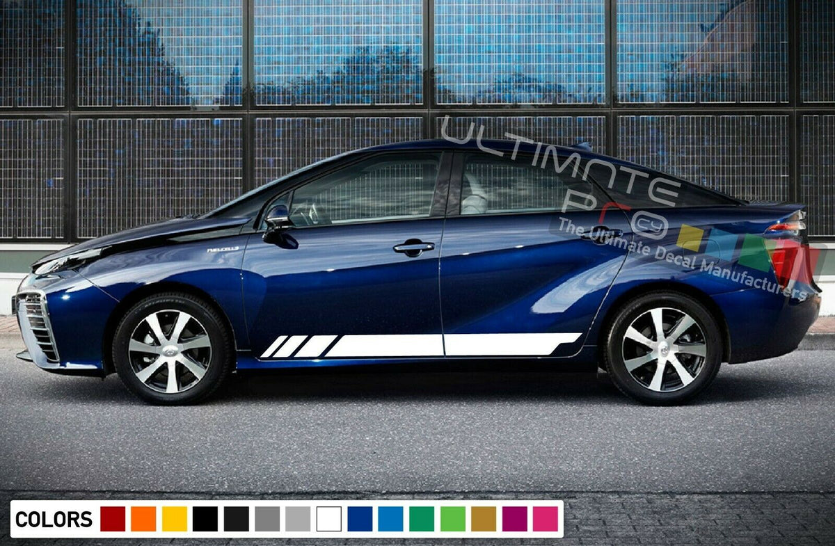 Side Stripe Decal Sticker Kit for Toyota Mirai Racing Tune Part Engine ...