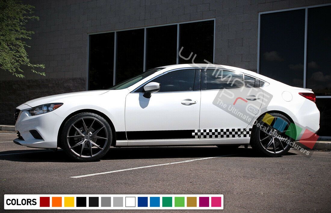 Sticker Decal Graphic Lower Side Stripes for Mazda 6 13-17 Body Kit Wi ...