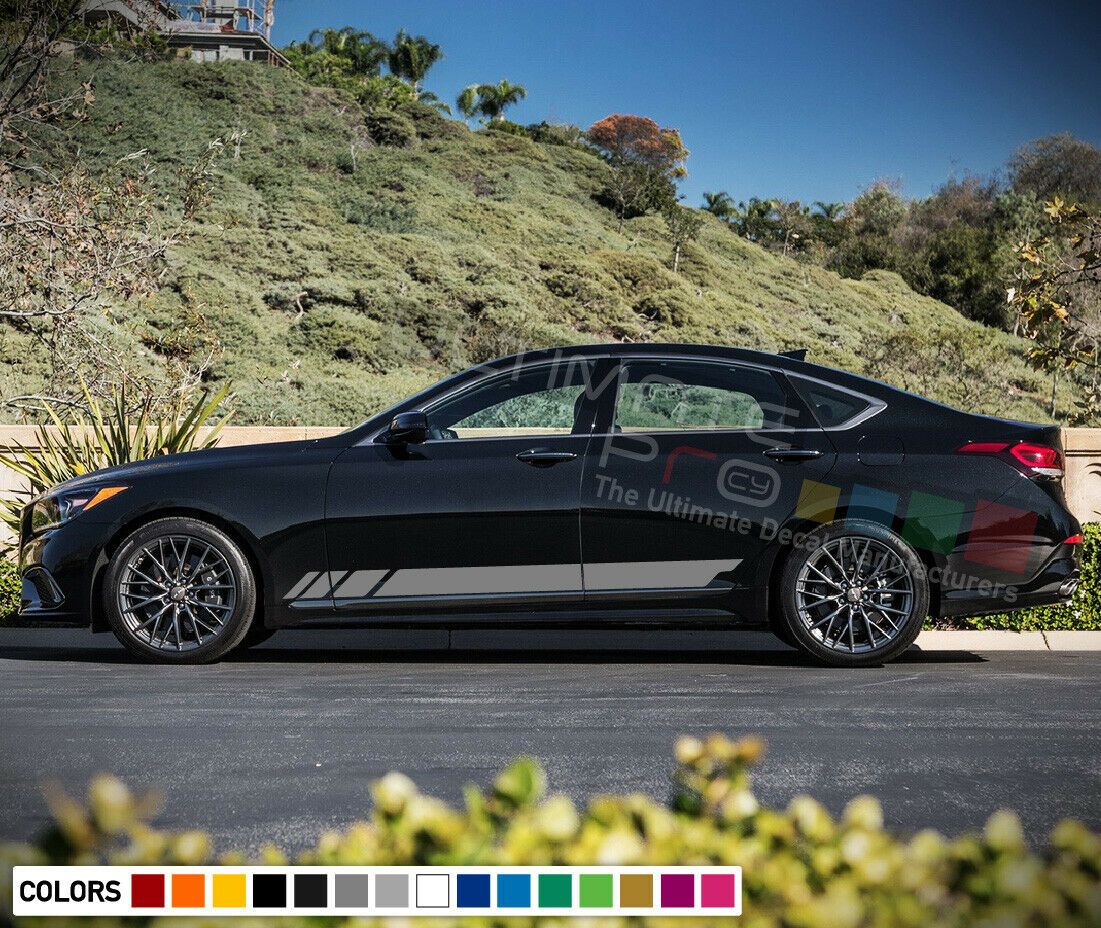 Sticker Decal Graphic Lower Stripe Body Kit for Genesis G80 Splitter 2 ...