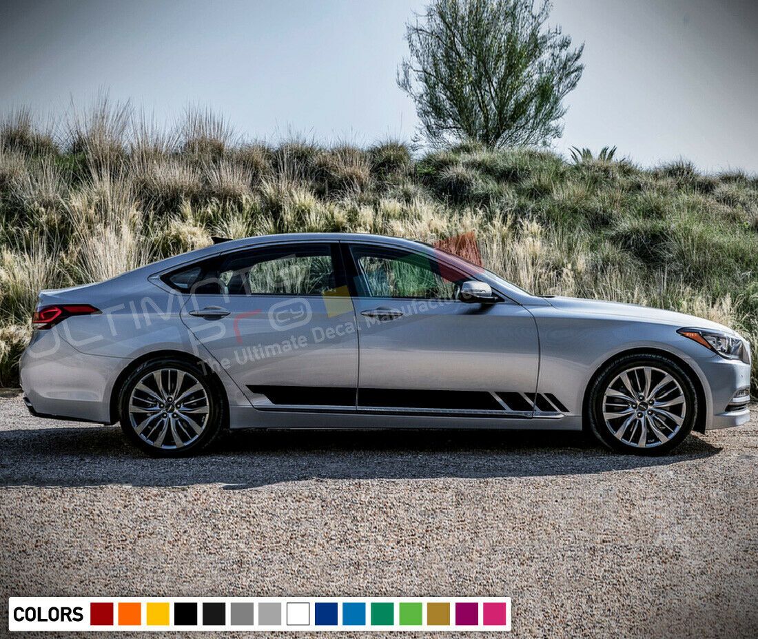 Sticker Decal Graphic Lower Stripe Body Kit for Genesis G80 Splitter 2 ...