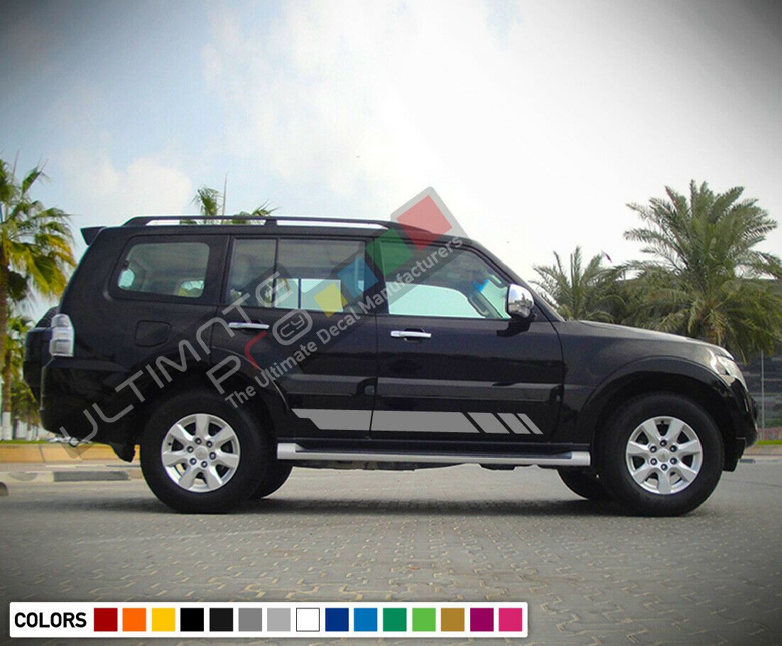 Sticker Decal Side Door Stripe Body Kit for Mitsubishi Montero Handle ...