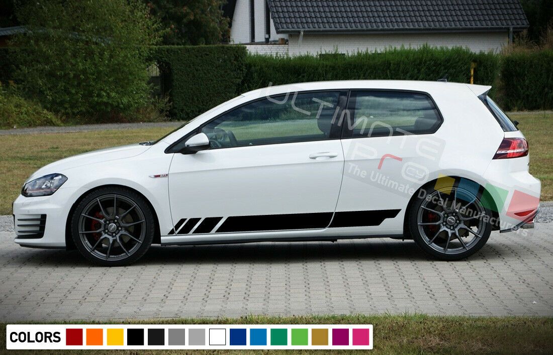 Sticker Decal Side Door Stripe Body Kit for Volkswagen Golf MK6 Racing ...