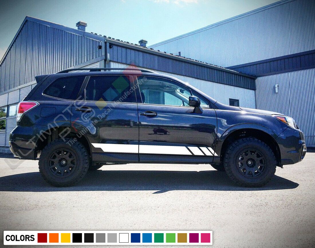 Sticker Decal Side Offroad Stripes for Subaru Forester 2012-2016 Headl ...