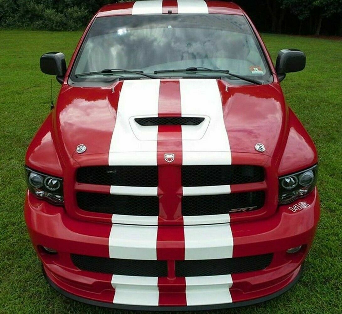 Sticker Decal Stripe for Dodge Ram viper Hood Visor srt-10 2004 arm Gu ...