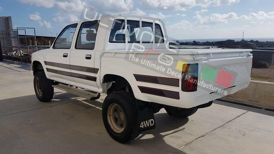 Sticker Decal stripe for Toyota Hilux mk2 mk3 1988 1989 1990 1991 1997 ...