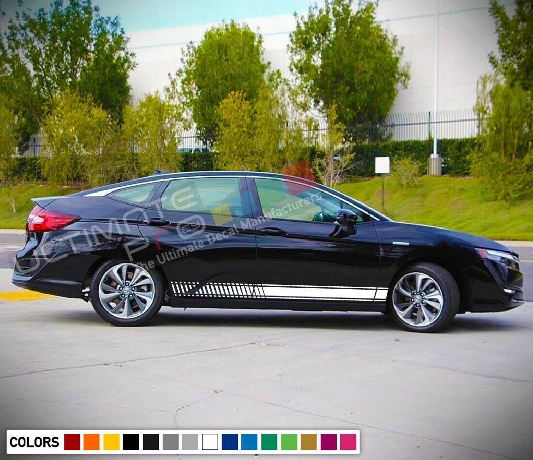 Sticker Decal Stripes for Honda Clarity Xenon Light Tail Lip Back Spoi ...