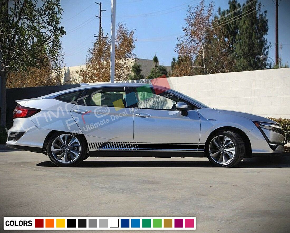 Sticker Decal Stripes for Honda Clarity Xenon Light Tail Lip Back Spoi ...
