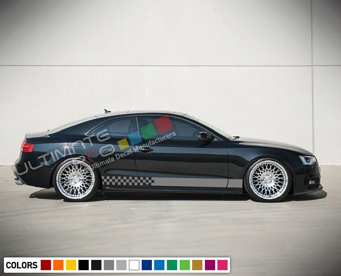 Sticker Decal Vinyl Side Stripe Body Kit for Audi A5 Lip Spoiler Sport ...