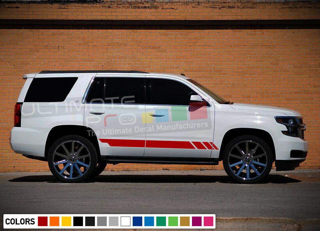 Sticker Decal Vinyl Sport Stripe Kit for Chevrolet Tahoe Z71 Door Sill ...