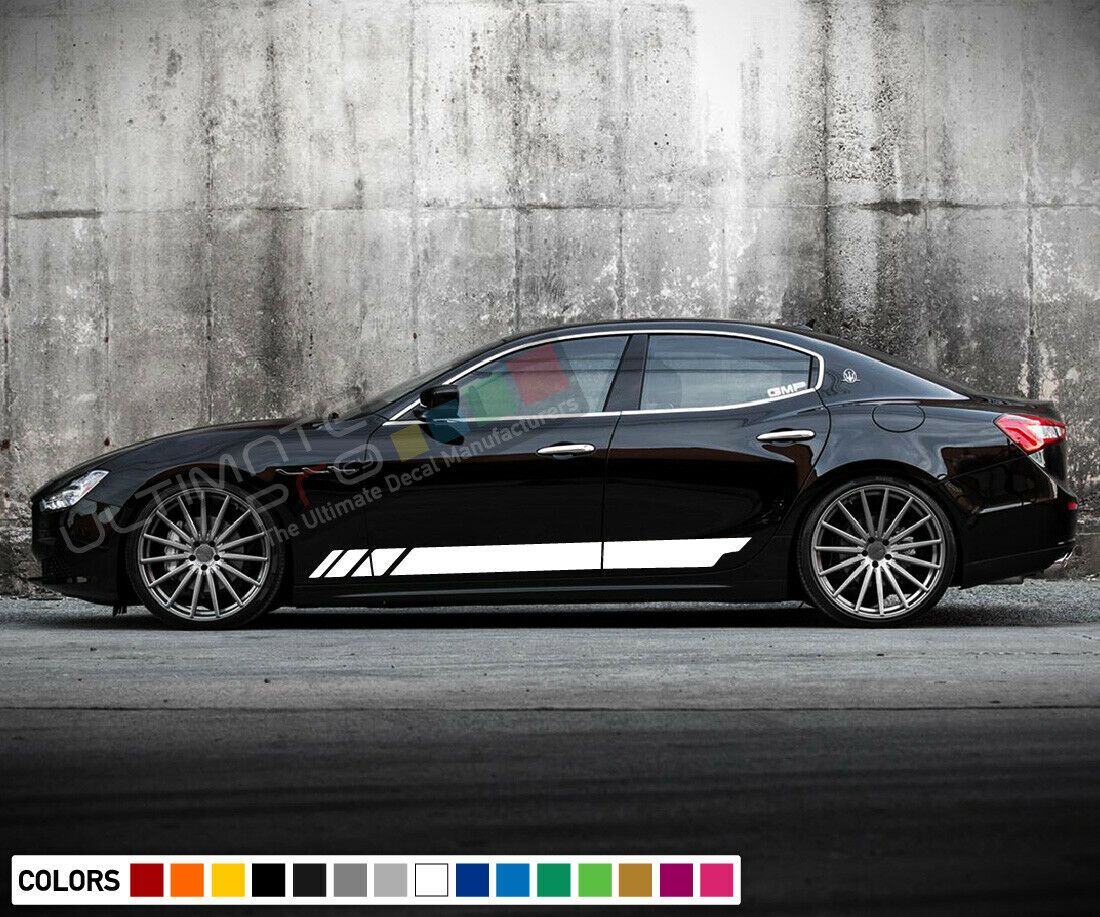 Sticker Graphic Decal Sport Stripe Kit for Maserati Ghibili Badge Seat ...