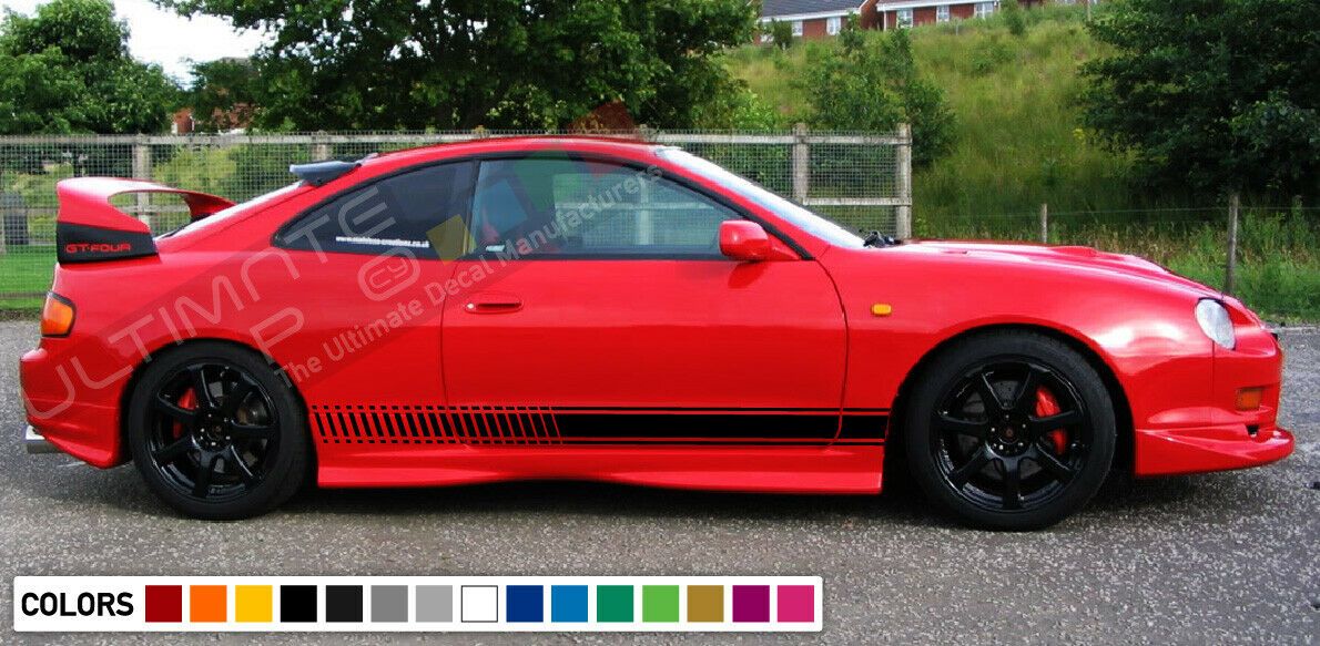 Sticker Graphic Racing Stripes for Toyota Celica GT4 GT-Four Lamp Spoi ...