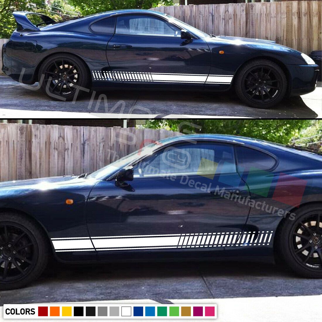 Sticker Graphic Stripe Kit for Toyota Supra 1998 1999 2000 2001 2002 L ...