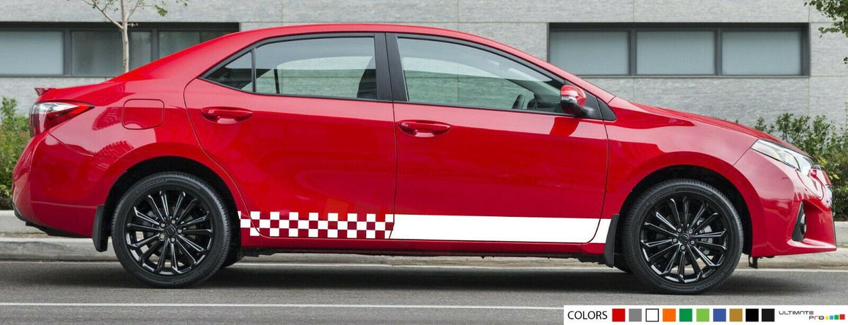Sticker stripe Decals for Toyota corolla sport mirror 2012 2013 2014 s ...