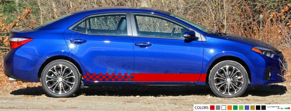 Sticker stripe Decals for Toyota corolla sport mirror 2012 2013 2014 s ...