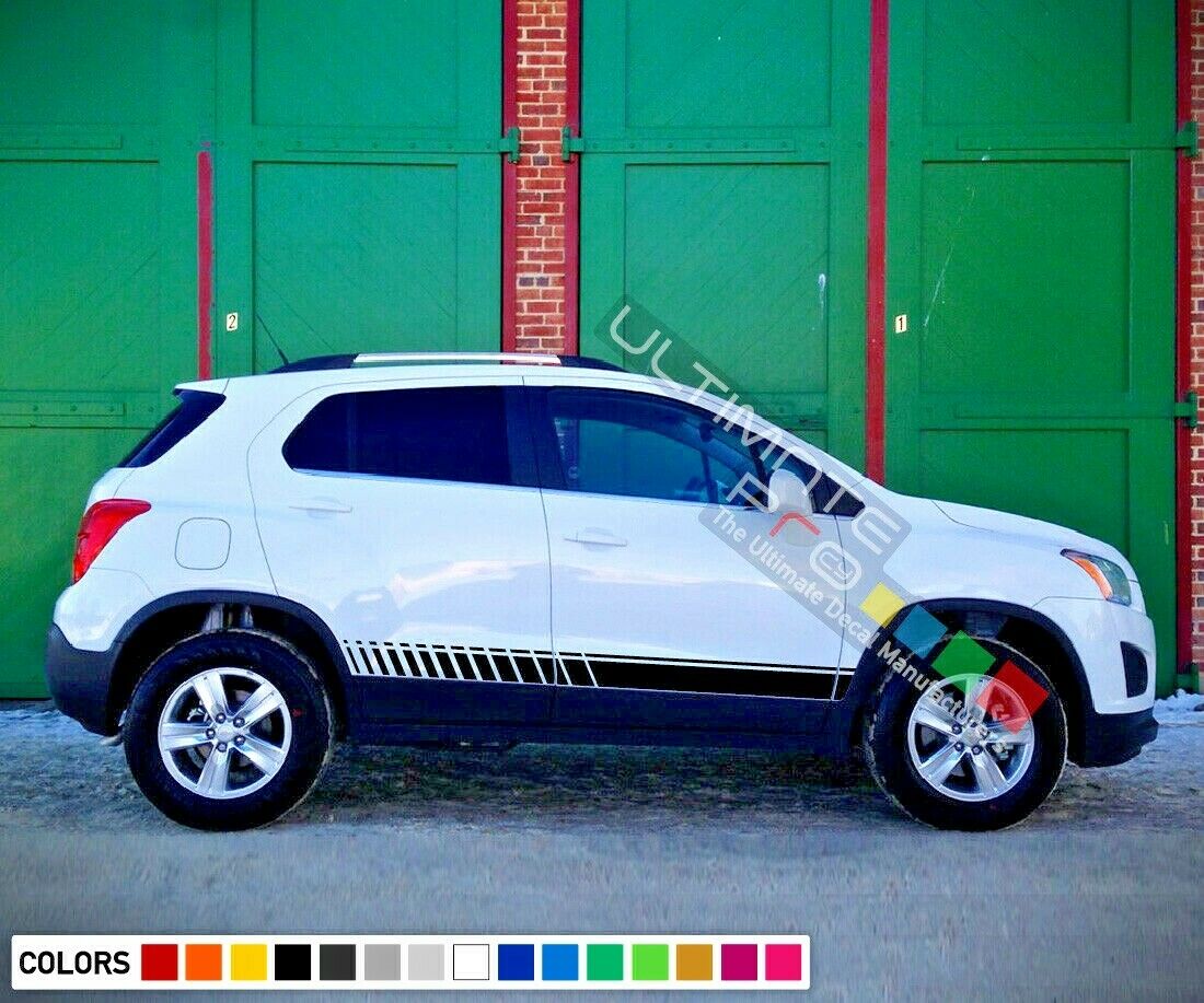 Sticker stripe kit For Chevrolet Trax panel door mirror Badge tape par ...