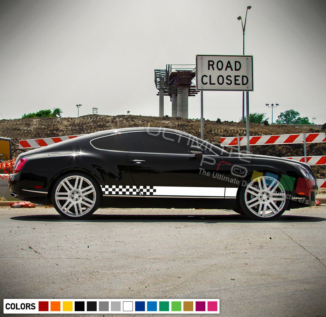 Stickers Decal for Bentley Continental 2018 Stripe body kit coupe door ...