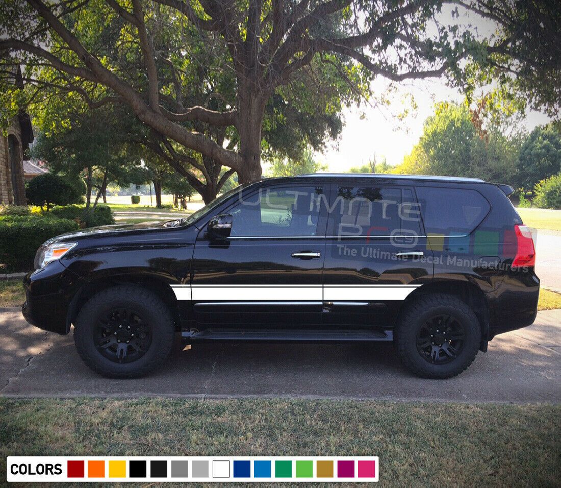 Stickers Decal for Lexus Gx Stripes door chrome body kit part light mi ...