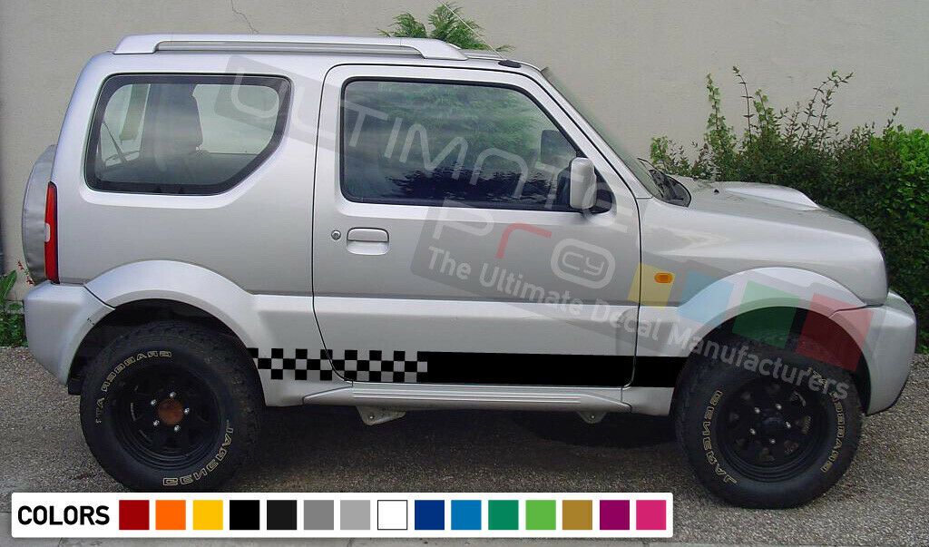 Stickers Decal for SUZUKI Jimny Stripes Graphics rack soft top door ro ...