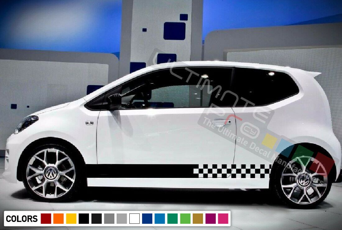 Stickers Decal for Volkswagen VW UP Stripes door body kit part hatchba ...