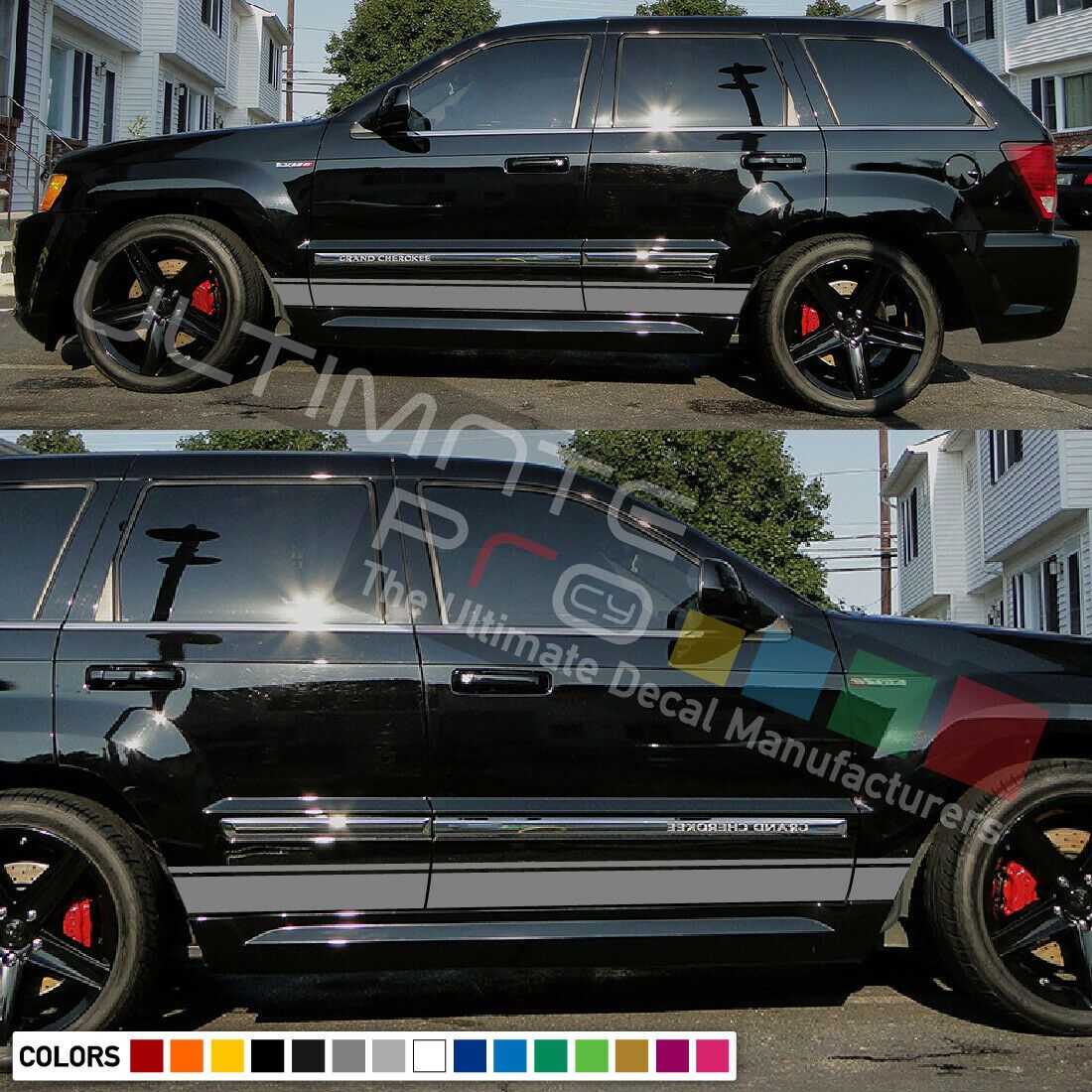 Stickers Decal Stripe for Jeep Grand Cherokee WK2 2005 2006 2007 2008 ...