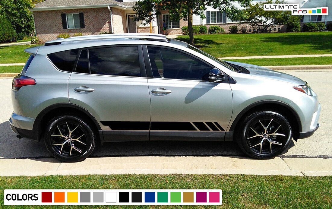 wSticker Decal Side Door Stripes for Toyota RAV4 Offroad Headlight LED ...